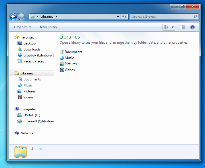The Navigation Pane is on the left and shows