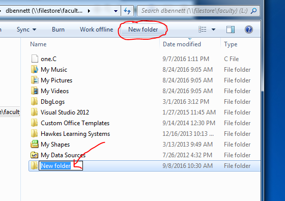 Renaming files and folders